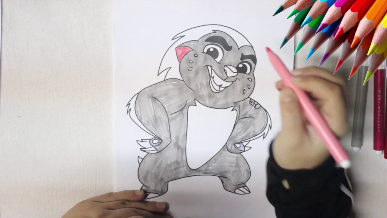 Coloring BUNGA Drawing from THE LION GUARD - Fun Sketch with BOOM TOONS ...