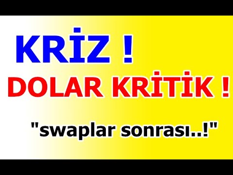 DOLAR DÜŞER AMA SWAP SONRASI ORTADA ! TERSTE KALMAYIN ! KURAL BASİT !!!