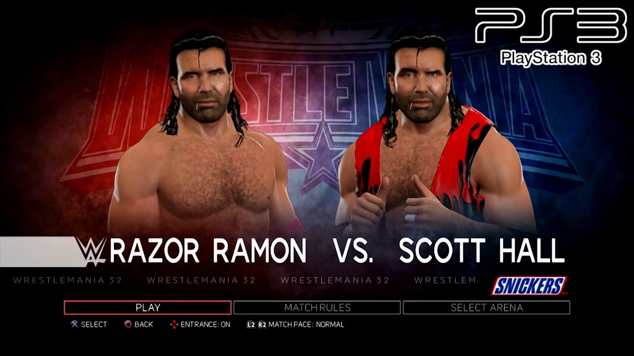 WWE 2K17 PS3 - Razor Ramon VS Scott Hall [2K][mClassic] - YouTube