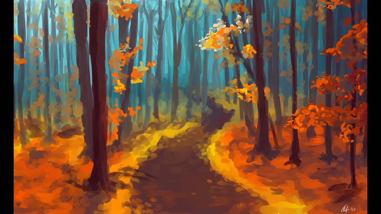 Speedpaint: Landscape Study - YouTube