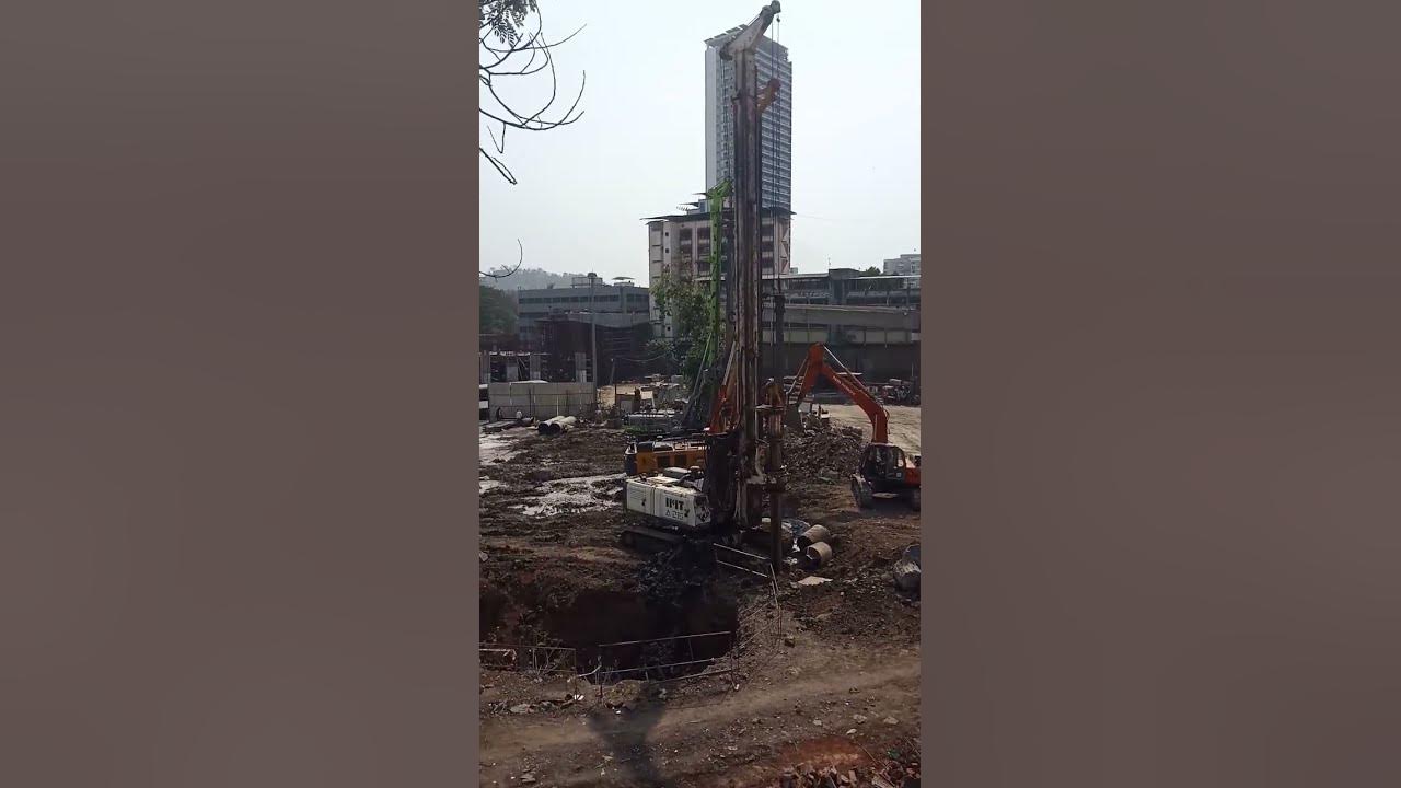 Heavy Piling Machine Working shorts #heavymachinery🚒 #construction 🚧 - YouTube