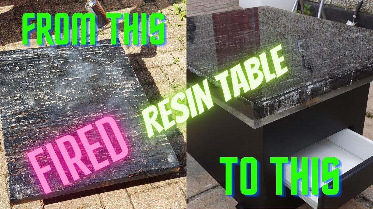 DIY BURNT WOOD & RESIN COFFEE TABLE HOW TO MAKE ONE AT HOME - YouTube