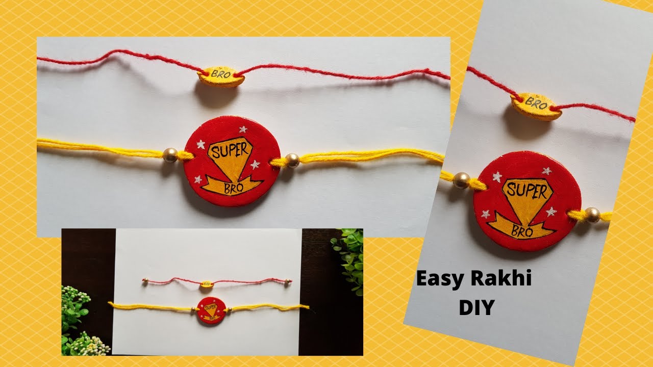 How to make RAKHI at Home | Kids RAKHI at Home | DIY Rakhi Ideas ...