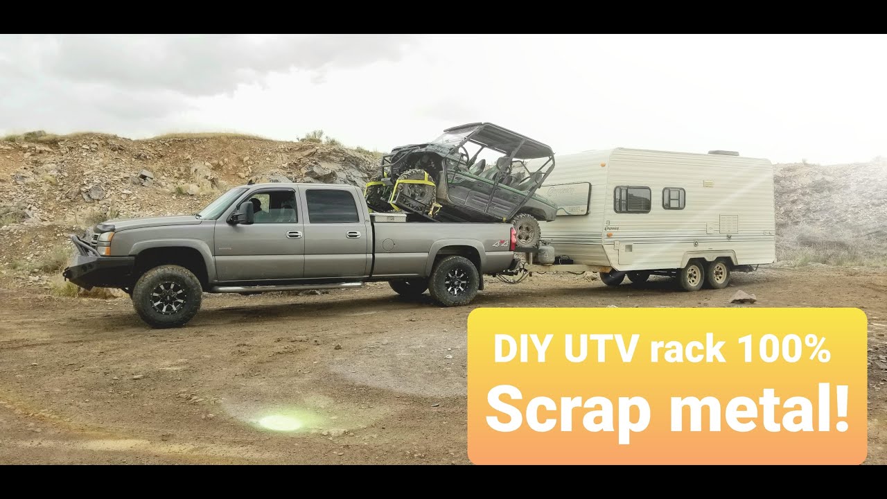DIY Truck Bed UTV Rack out of 100% Scrap Metal - YouTube