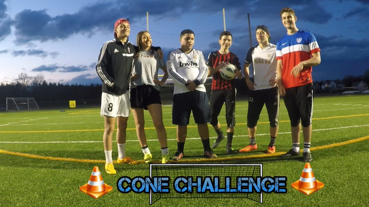 CONE CHALLENGE!! - YouTube