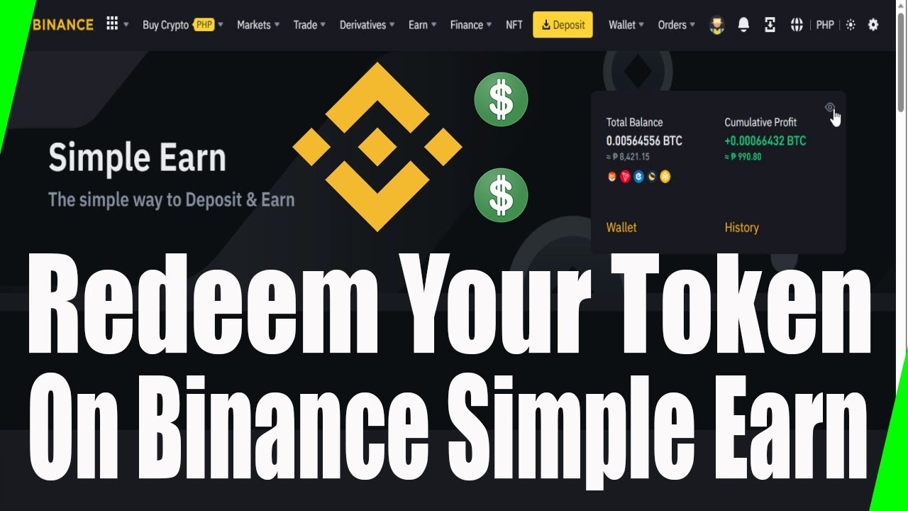 How To Redeem Your Token Including Your Profits On Binance Simple Earn ...