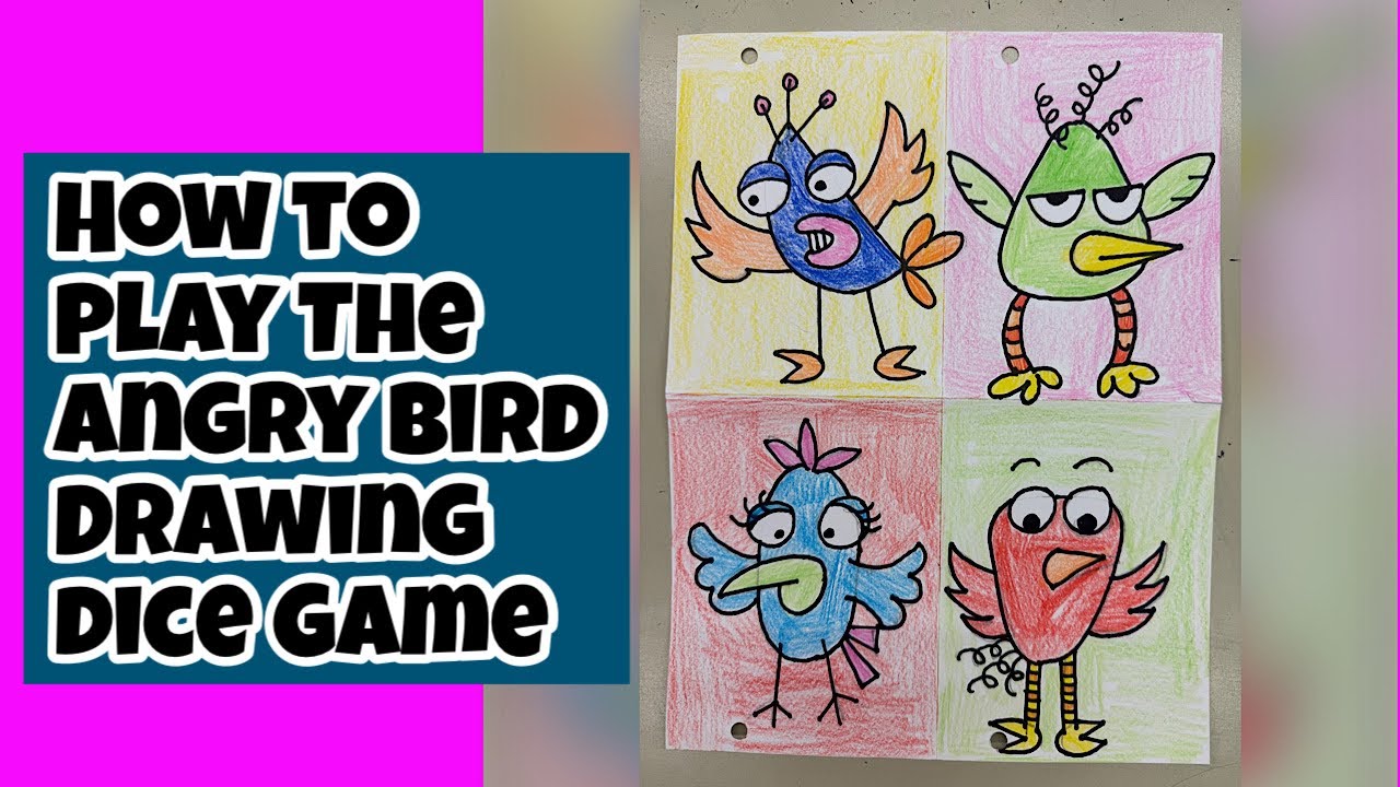 How to Play The Angry Bird Dice Drawing Game - YouTube