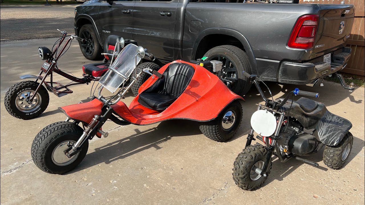 Custom vintage mini bike collection - YouTube