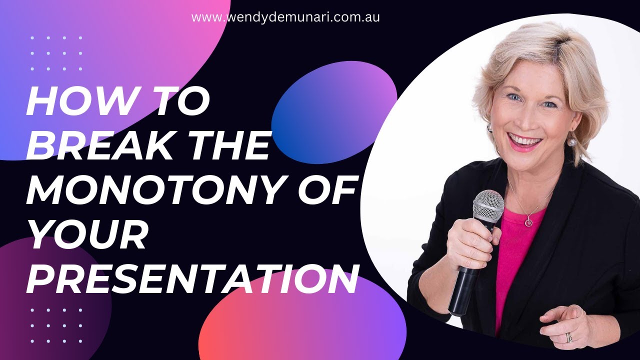 HOW TO BREAK THE MONOTONY OF YOUR PRESENTATION - YouTube