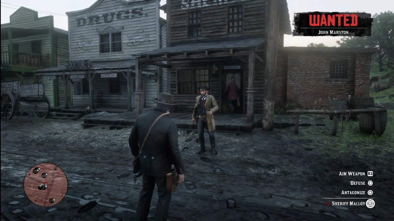RDR2 the sherrif drew first - YouTube
