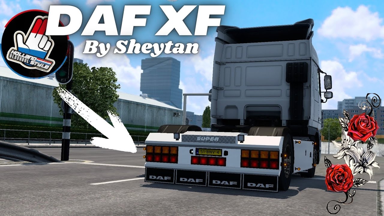 [ ETS2 V 1.44 ] PARE CHOC ARRIERE DAF XF | REAR BUMPER DAF XF ...