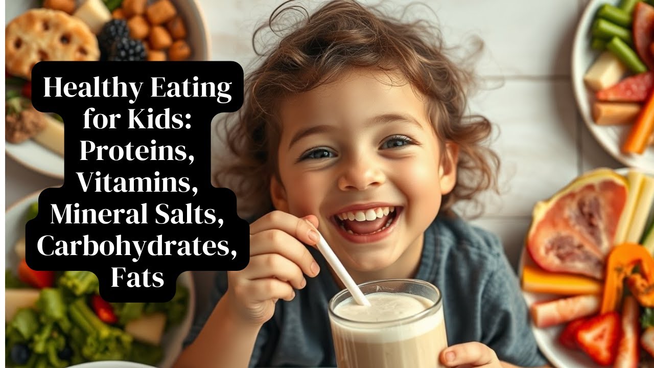 Healthy Eating For Kids - Proteins, Vitamins, Carbohydrates, Mineral ...