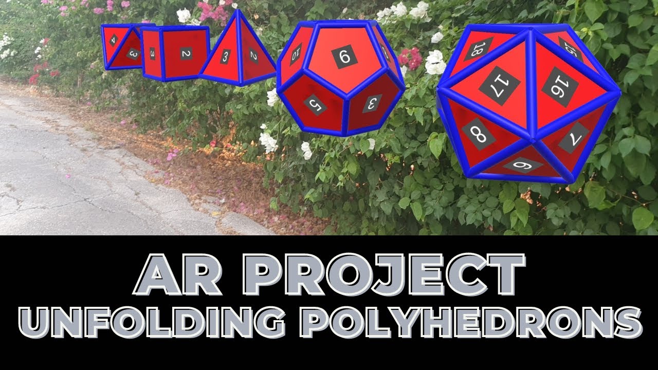 AR project: Unfolding polyhedrons - YouTube