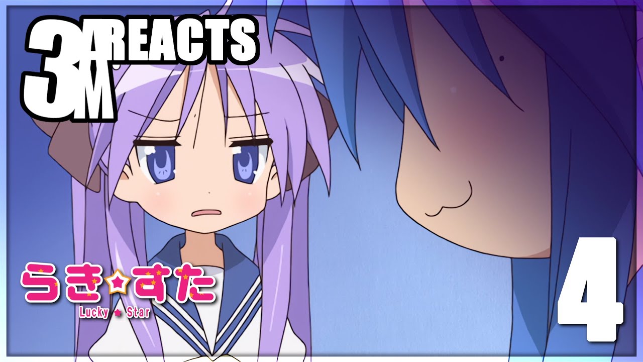 Reaction "Lucky☆Star" E4 *Hair Care* | Let's Watch [ らき☆すた ] - YouTube