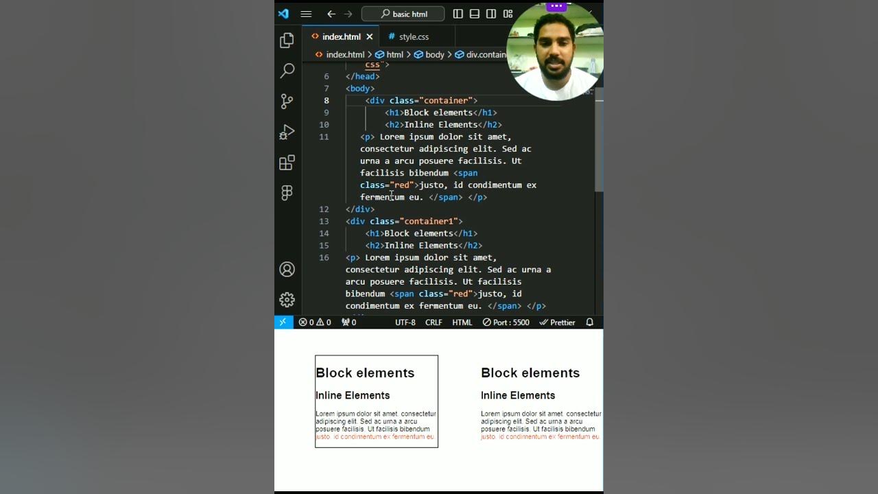 Html Course Part 3 Div And Span Tag Html Htmlcourse Shorts Youtubeshorts Youtube