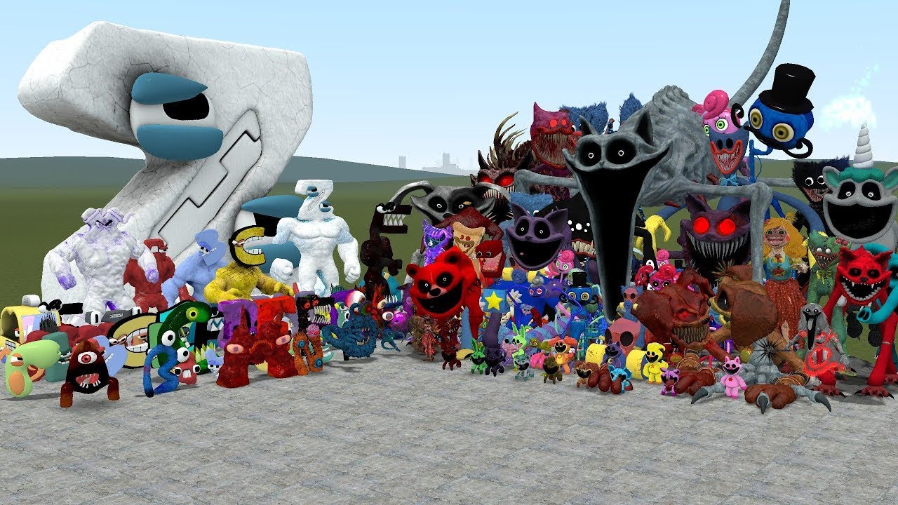 ALL MINECRAFT MOBS VS ALPHABET LORE FAMILY In Garry's Mod! - YouTube