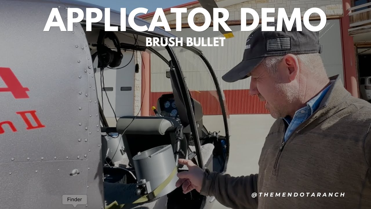 The Brush Bullet applicator. #brushbullet #helicopter #juniper - YouTube
