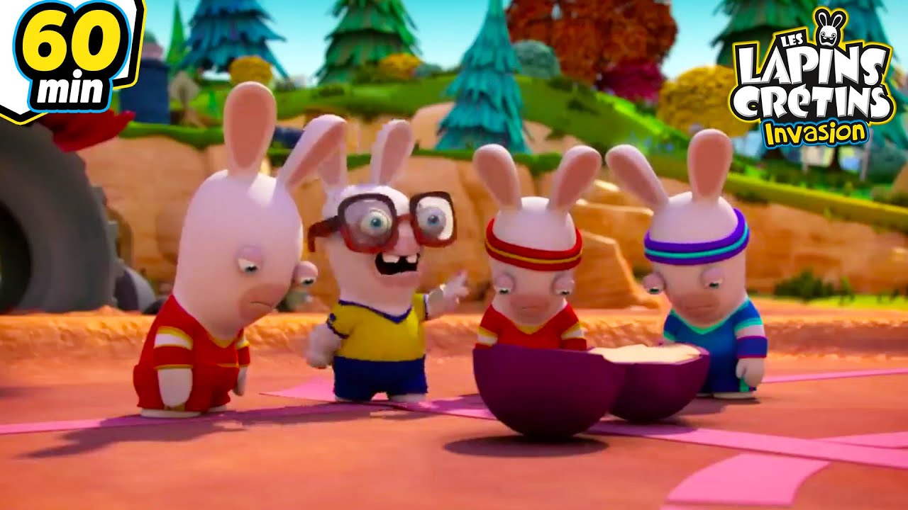 Les Lapins Crétins Invasion🐰 - Les Lapins voyagent - Compilation 1H ...