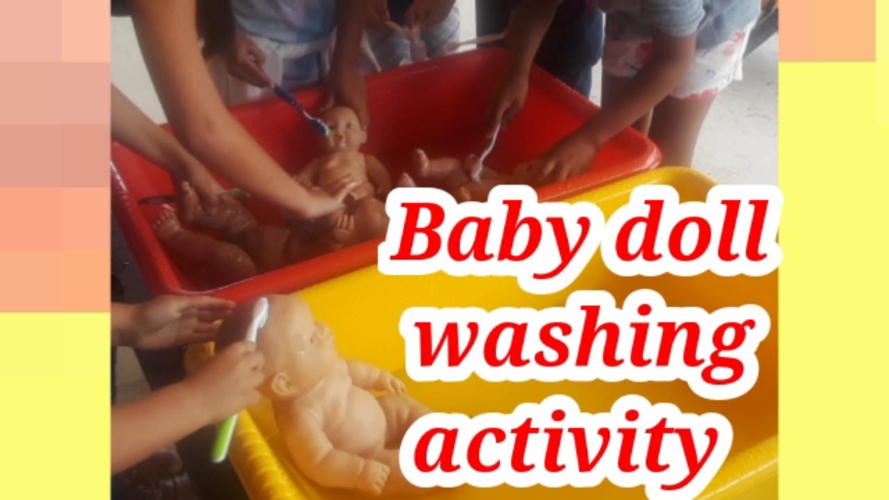 Baby doll washing activity for preschoolers and after school time ...