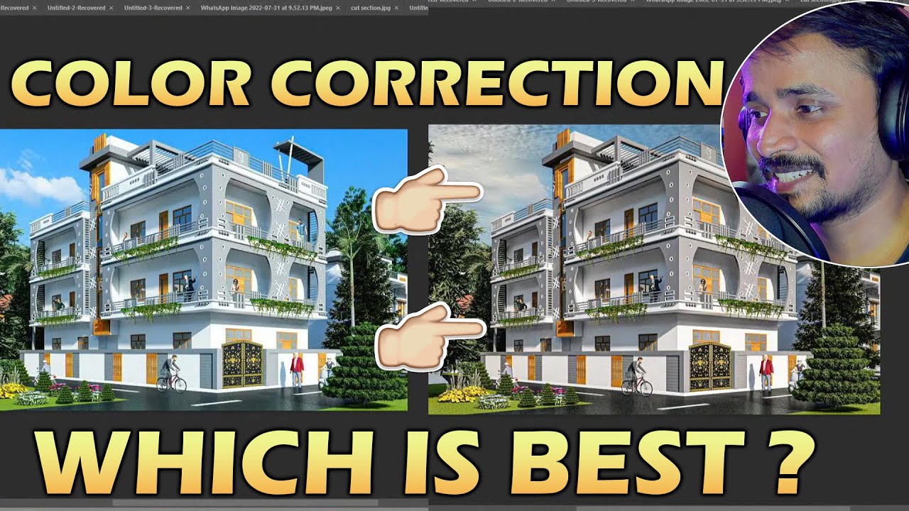 RENDER IMAGE COLOR CORRECTION EASY AND FAST | kaboomtechx - YouTube