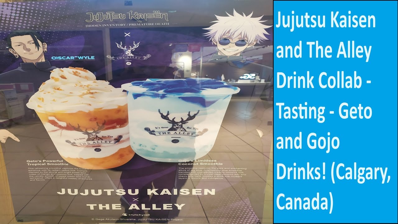 Jujutsu Kaisen and The Alley Drink Collab - Tasting - Geto and Gojo ...