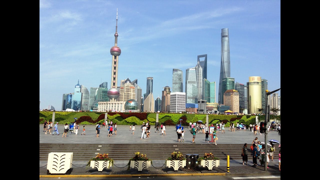 Shanghai Sightseeing on City Tour Bus - YouTube