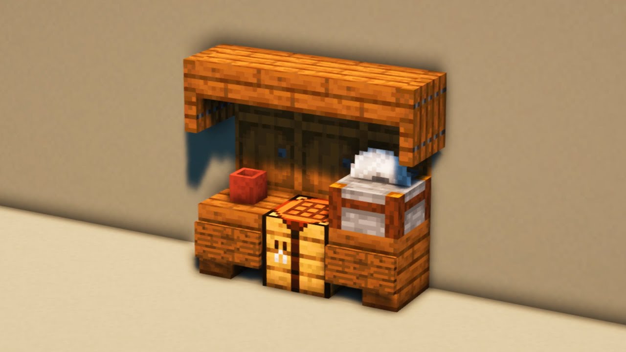 Minecraft Barrel Workbench - YouTube