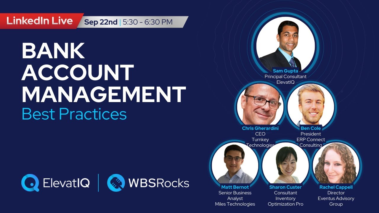 Bank Account Management Best Practices | Bank Account Management - YouTube