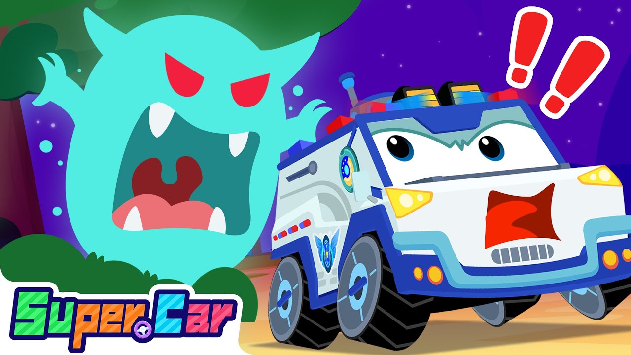 The Creaking Monster | Happy Halloween! | Best Car Cartoons & Kids ...