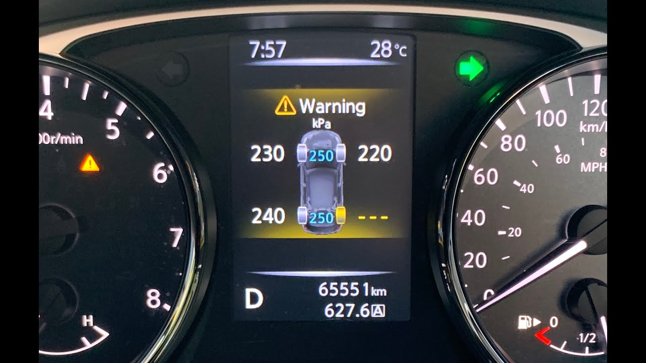 Integrated TPMS in Nissan X-Trail - YouTube