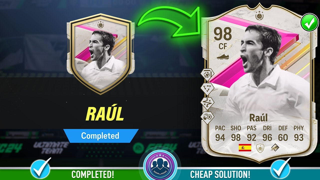 98 FUTTIES Icon Raul SBC Completed - Cheap Solution & Tips - FC 24 ...