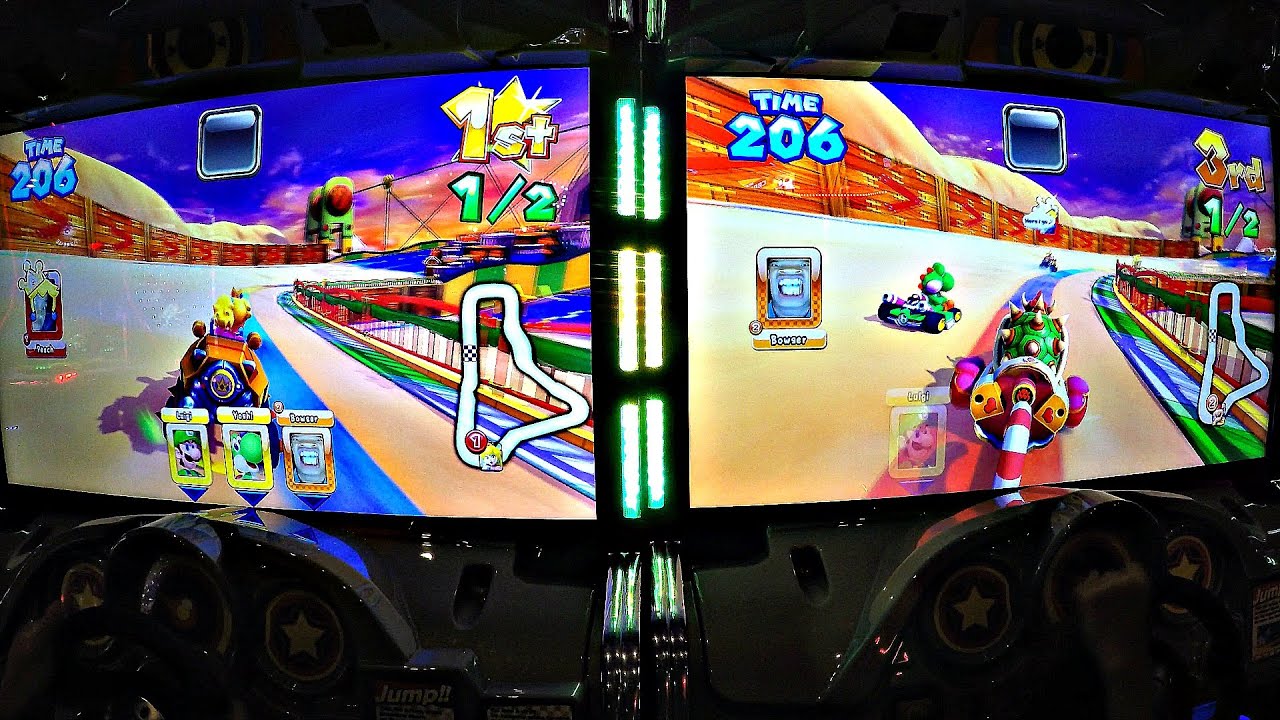 Mario Kart GP DX Arcade Game Two Player Versus: Nintendo Don-Chan ...