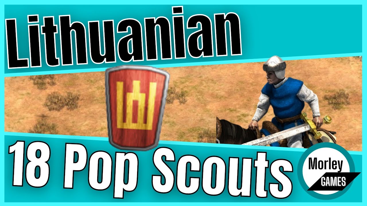 How To Scout Rush as Lithuanians | AOE2 Scout Rush Build Order 18 ...