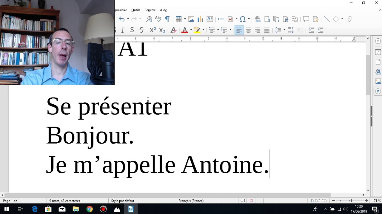 French Dictation/ Dictée- Introduce yourself- A1 - YouTube
