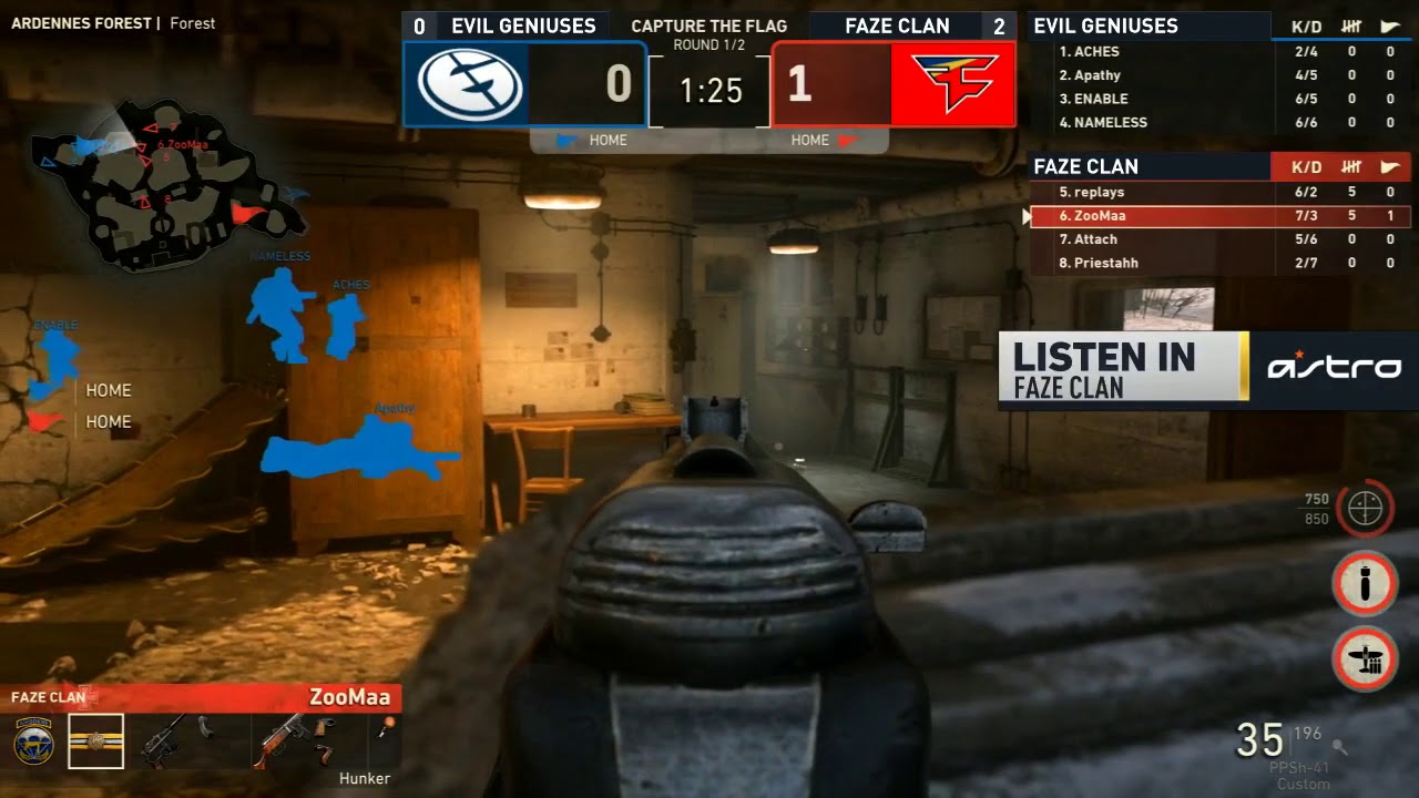 ASTRO Gaming Listen-In: FaZe clan | CWL Pro League | Division B | Stage ...