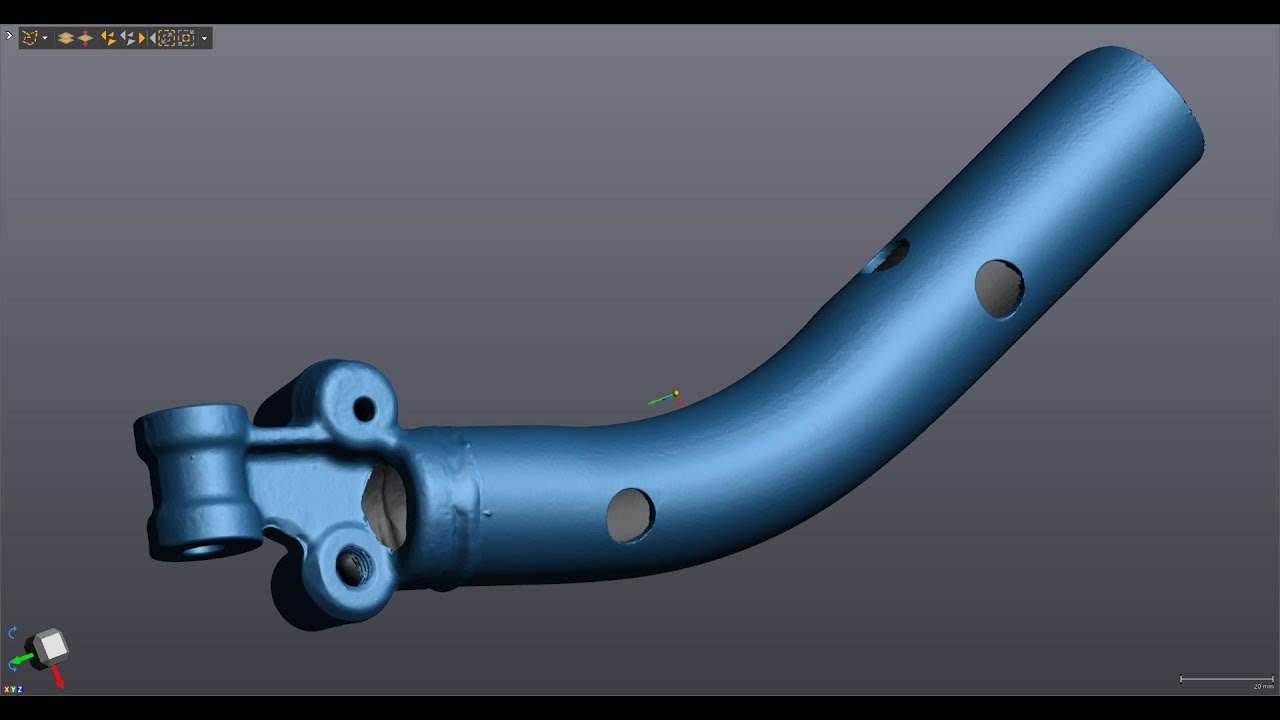 Pipe 3d scanning with creaform HandyScan Black Elite, - YouTube