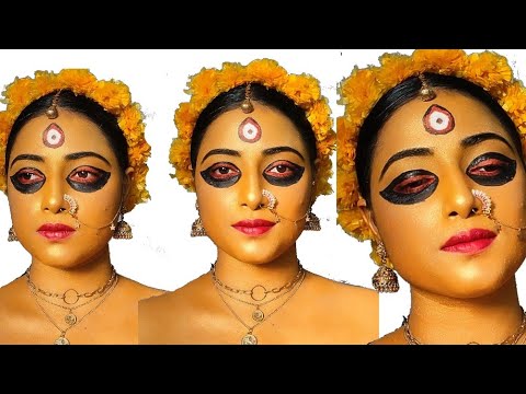 Navratri Day-3 Chandraghanta Maa Look - YouTube