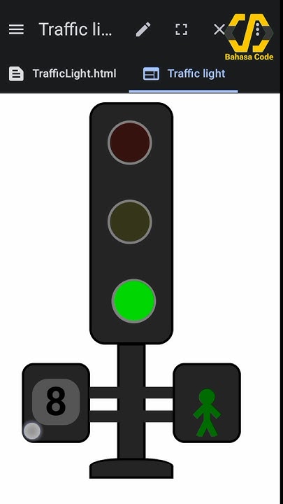 Animasi Lampu Merah | #html #css #javascript #shorts #coding - YouTube