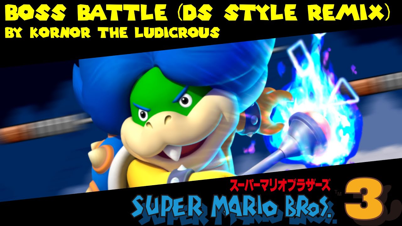 🎧 Super Mario Bros. 3 - Boss Battle (DS Soundfont REMIX) [Oscilloscope ...