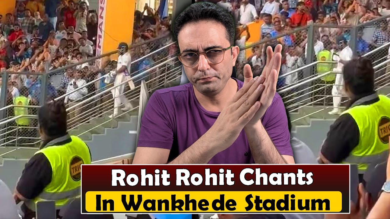 Roars of “Rohit, Rohit!” fill the stadium as Rohit Sharma steps out to ...