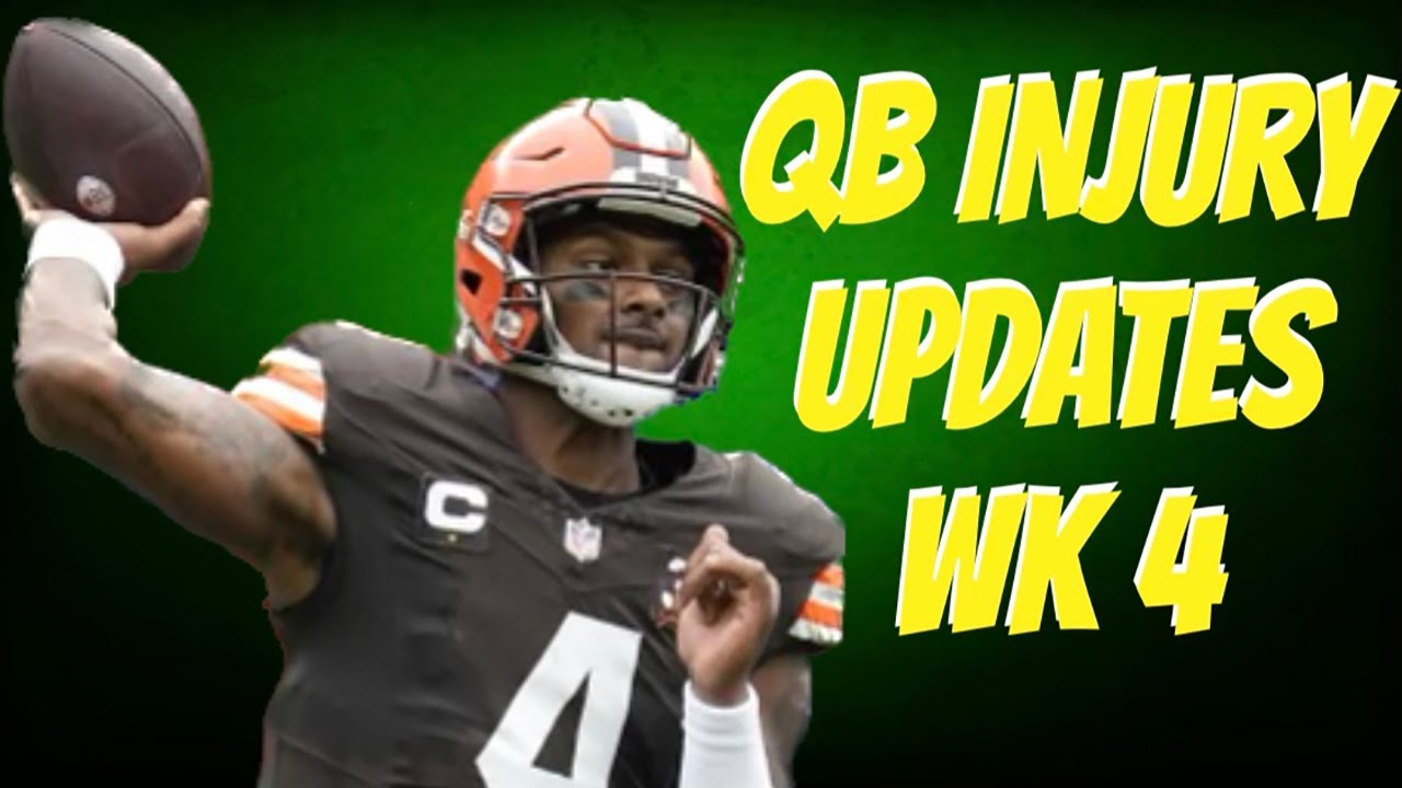 QUARTERBACK INJURY UPDATES DESHAUN WATSON, JIMMY GAROPPOLO | NFL WEEK 4 ...