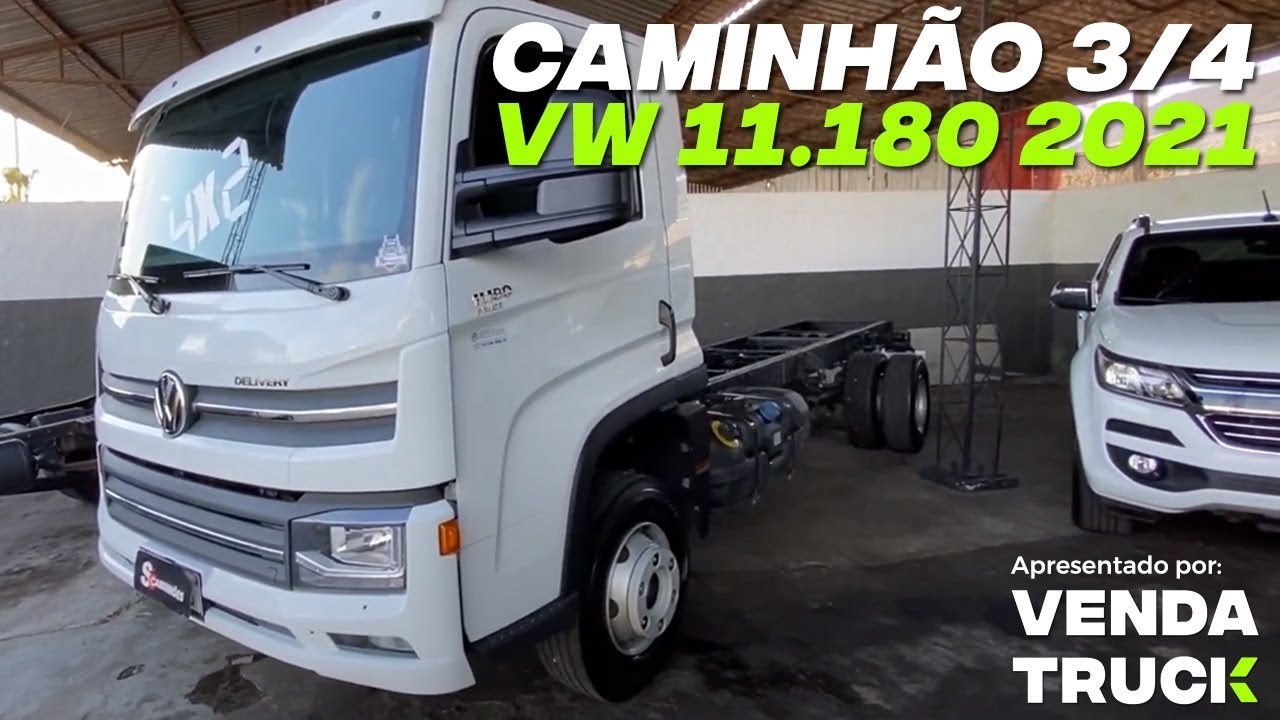 APENAS 31MIL KM ESSE VW DELIVERY 11.180 CAMINHÃO 3/4 NO CHASSI ANO 2021 ...