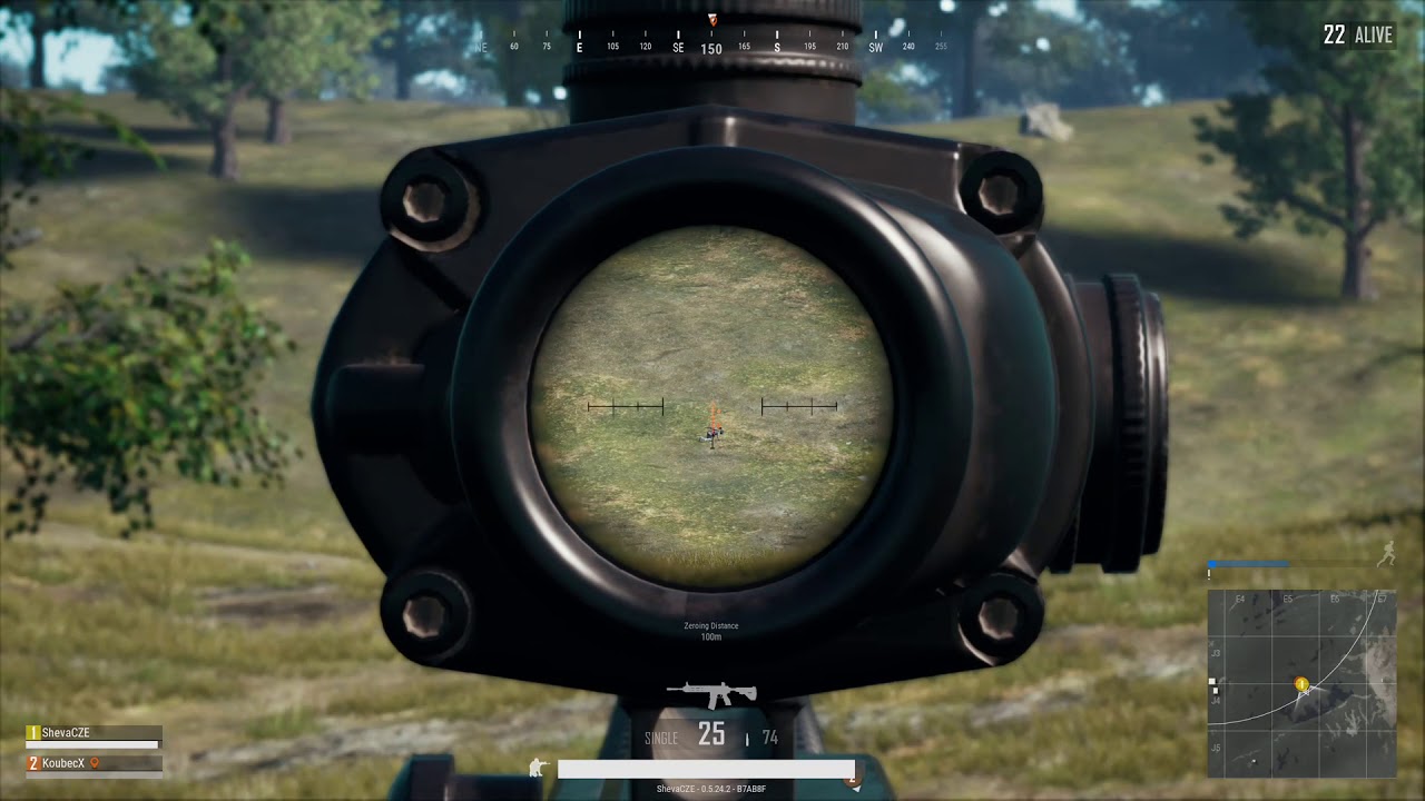 PUBG 4x scope - YouTube