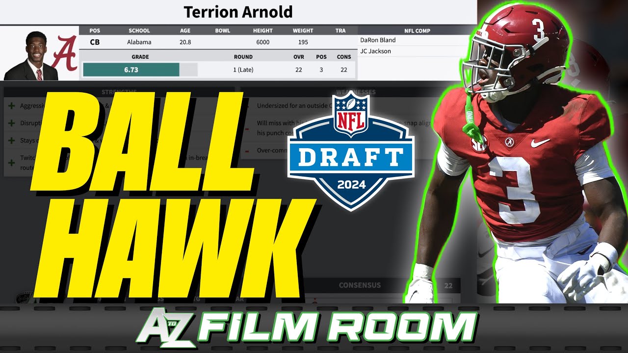 Lions CB Terrion Arnold: 2024 NFL Draft Scouting Report - YouTube