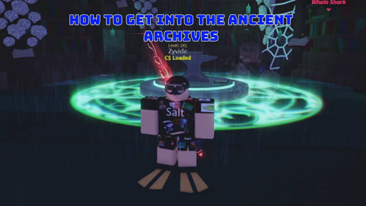 How to get into the Ancient Archives in Fisch - YouTube