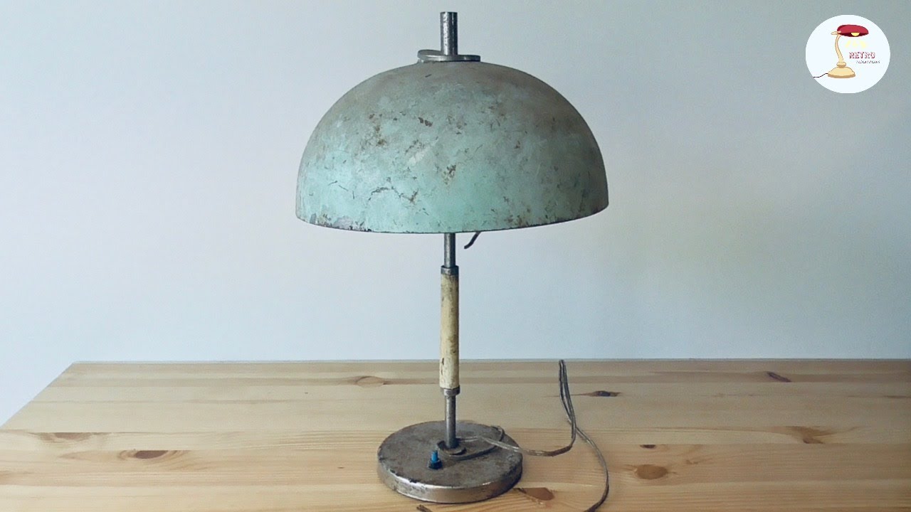 Old Table Lamp Restoration. How to fit 1977 lamp into modern design ...