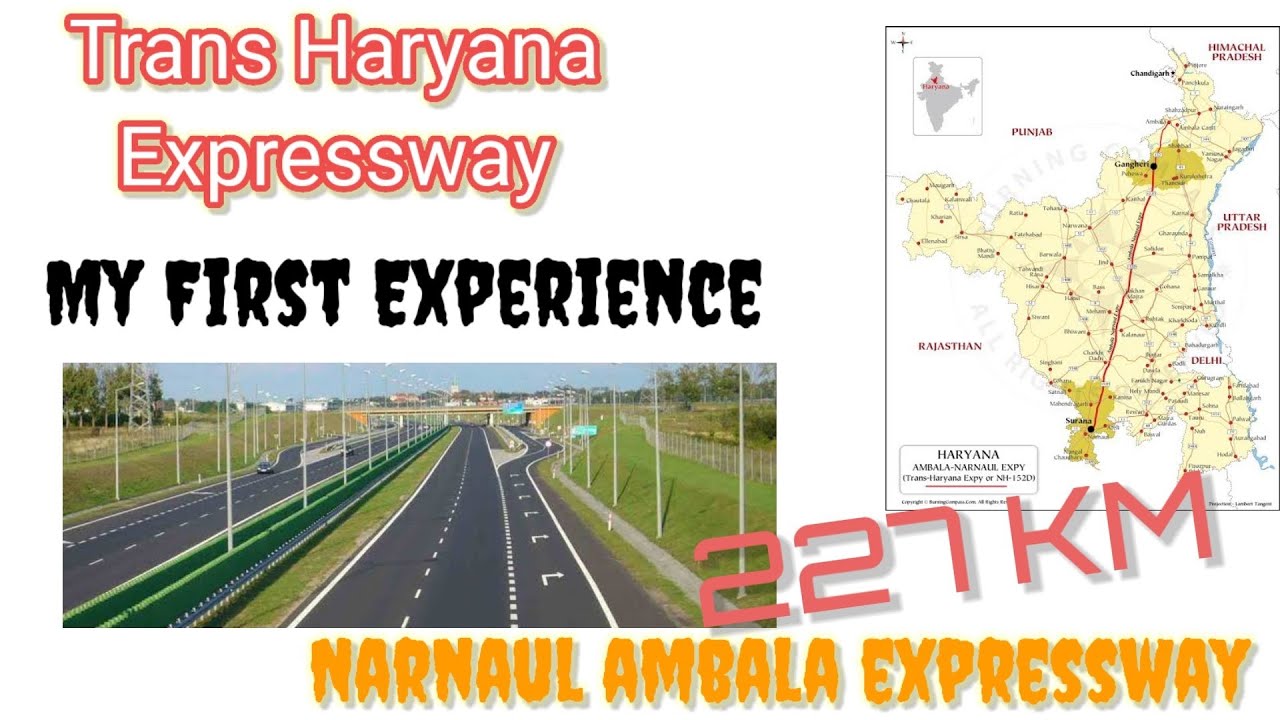 My 1st experience of NH 152 D Narnaul Ambala Expressway - YouTube