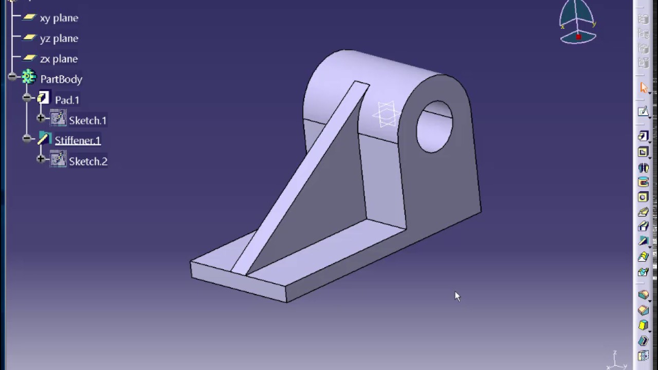 Catia tutorial ( solid modelling tutorial) 5 - YouTube
