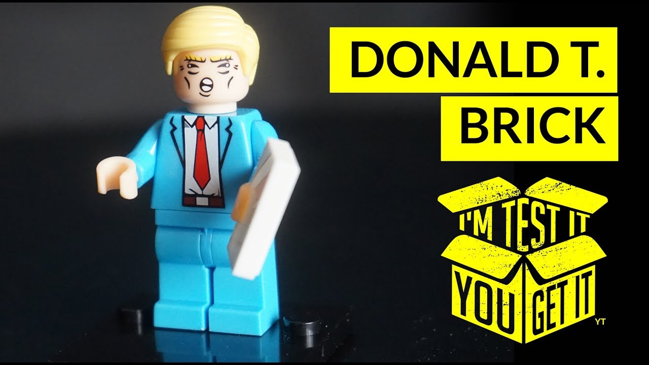 Funny Donald Trump With Two Color Hat Bricks Building Blocks - GET IT ...