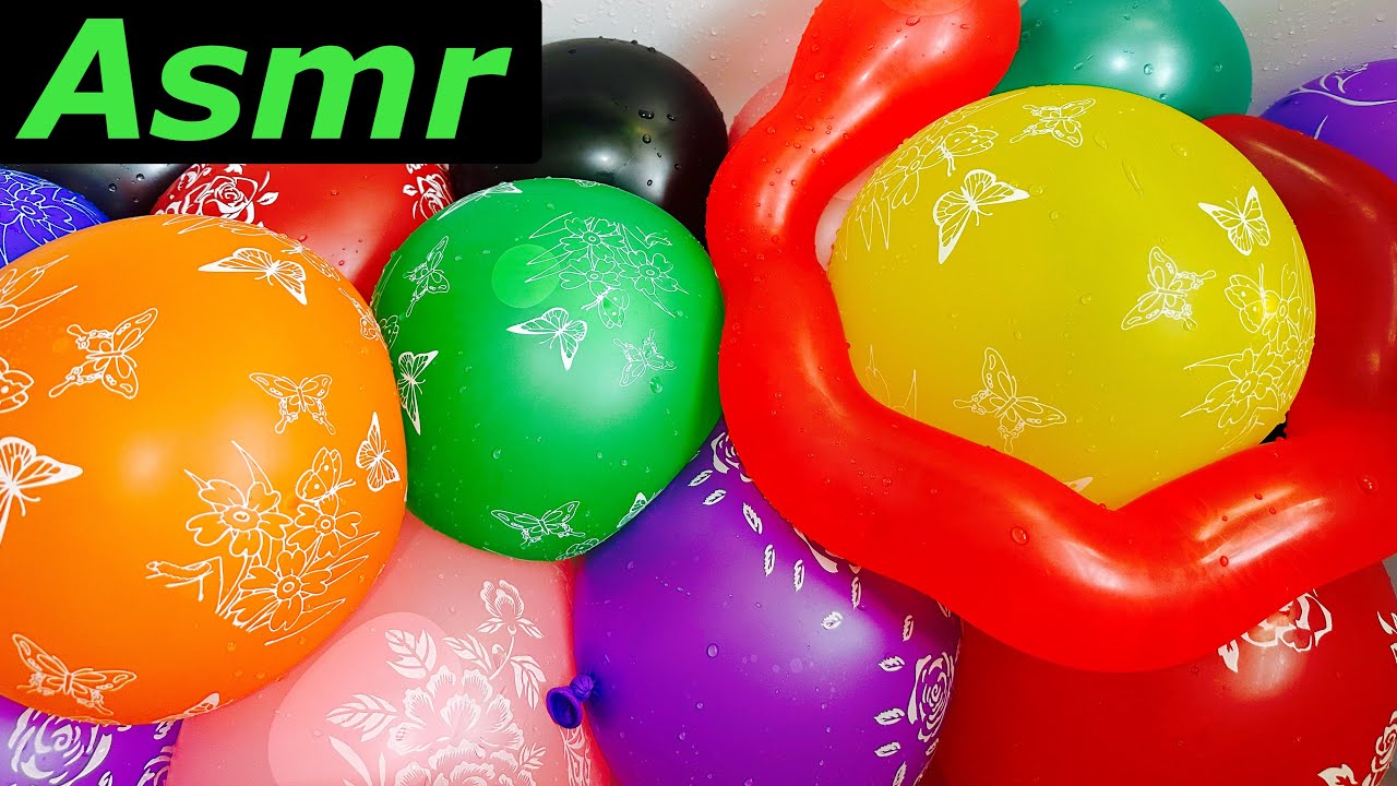 Asmr | asmr Relaxing | water balloon pop sounds - YouTube
